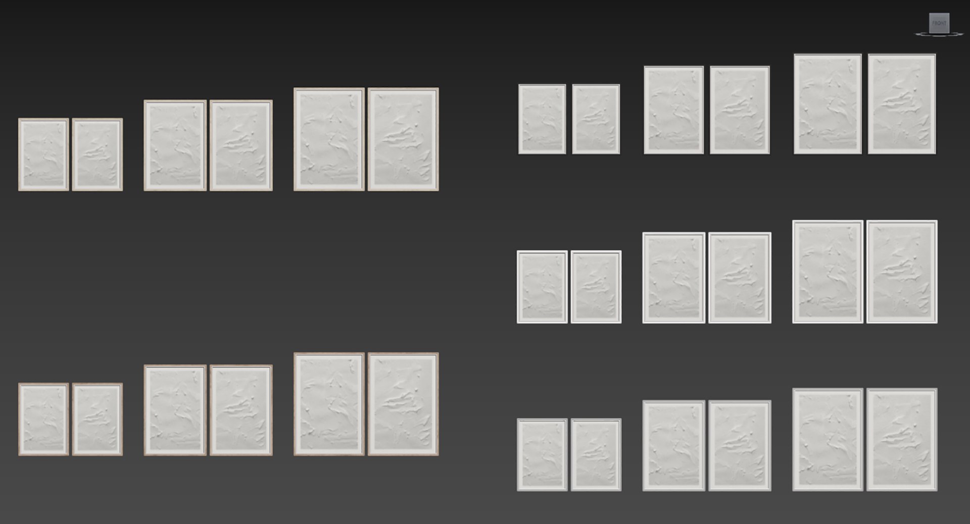 3D Picture Frames Set-478 Model - TurboSquid 2167305