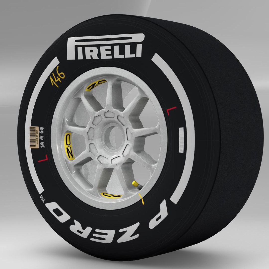 Pirelli Tyre 3d Model
