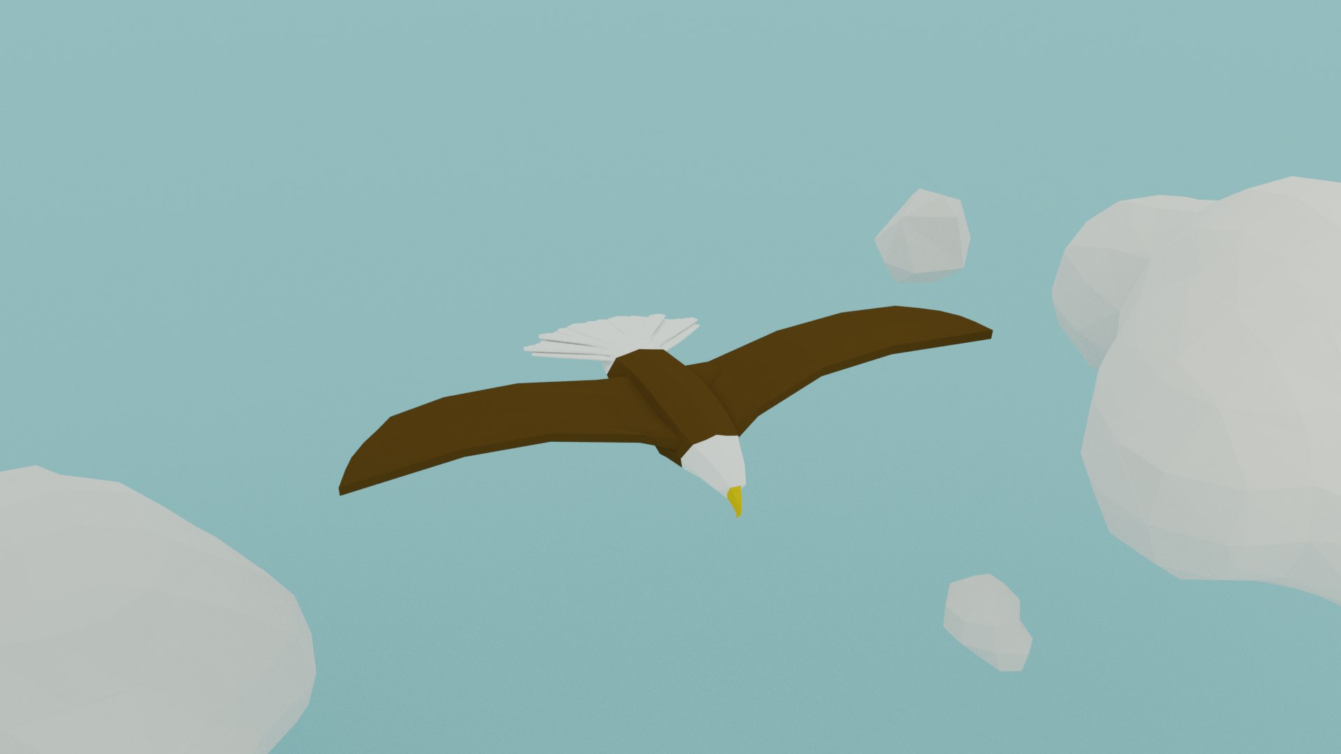 Low Poly Eagle Model - TurboSquid 1990270