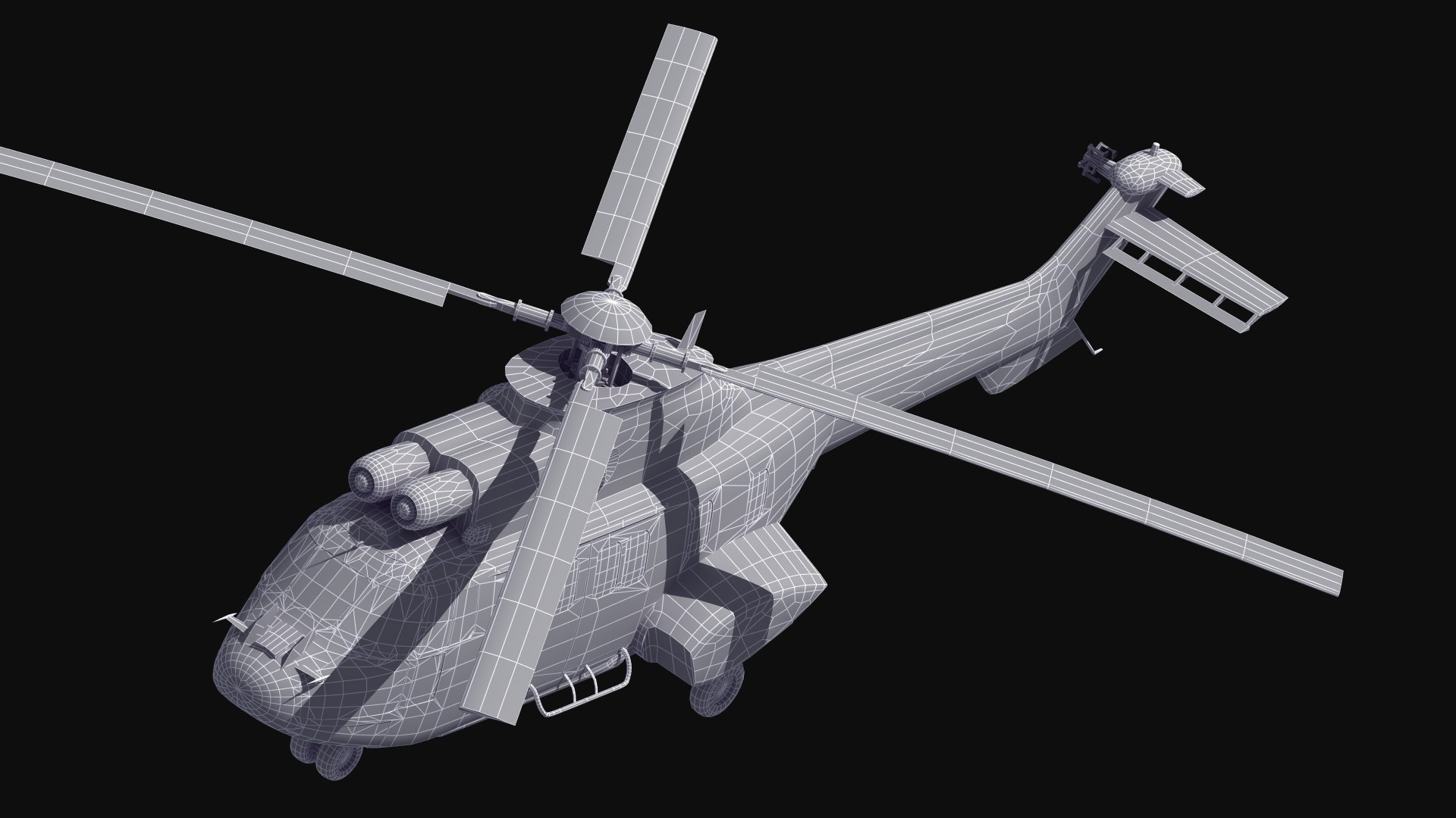 As332 Super Puma Helicopter 3D Model - TurboSquid 1431996