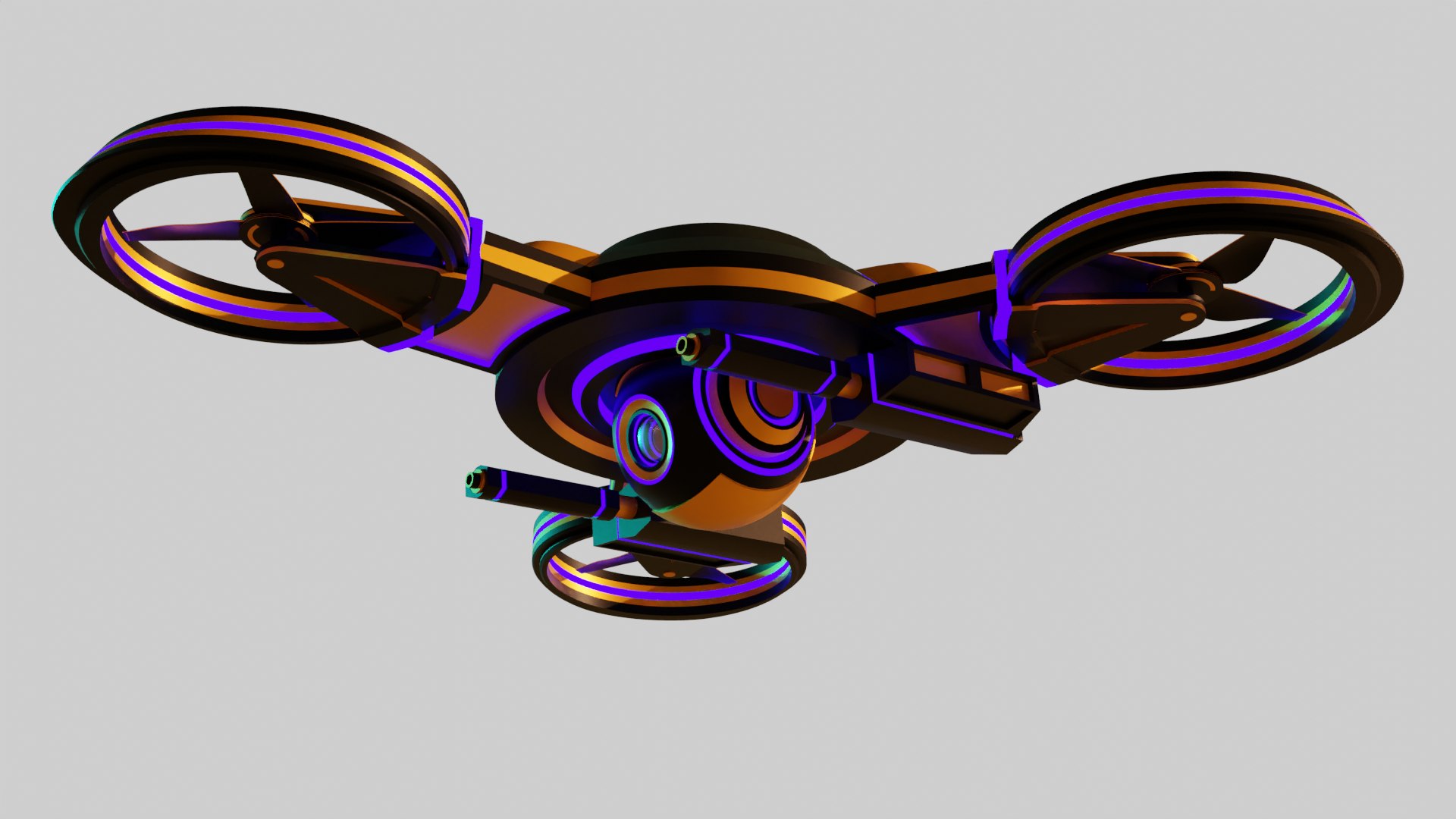 3D Tri Copter - TurboSquid 2304942