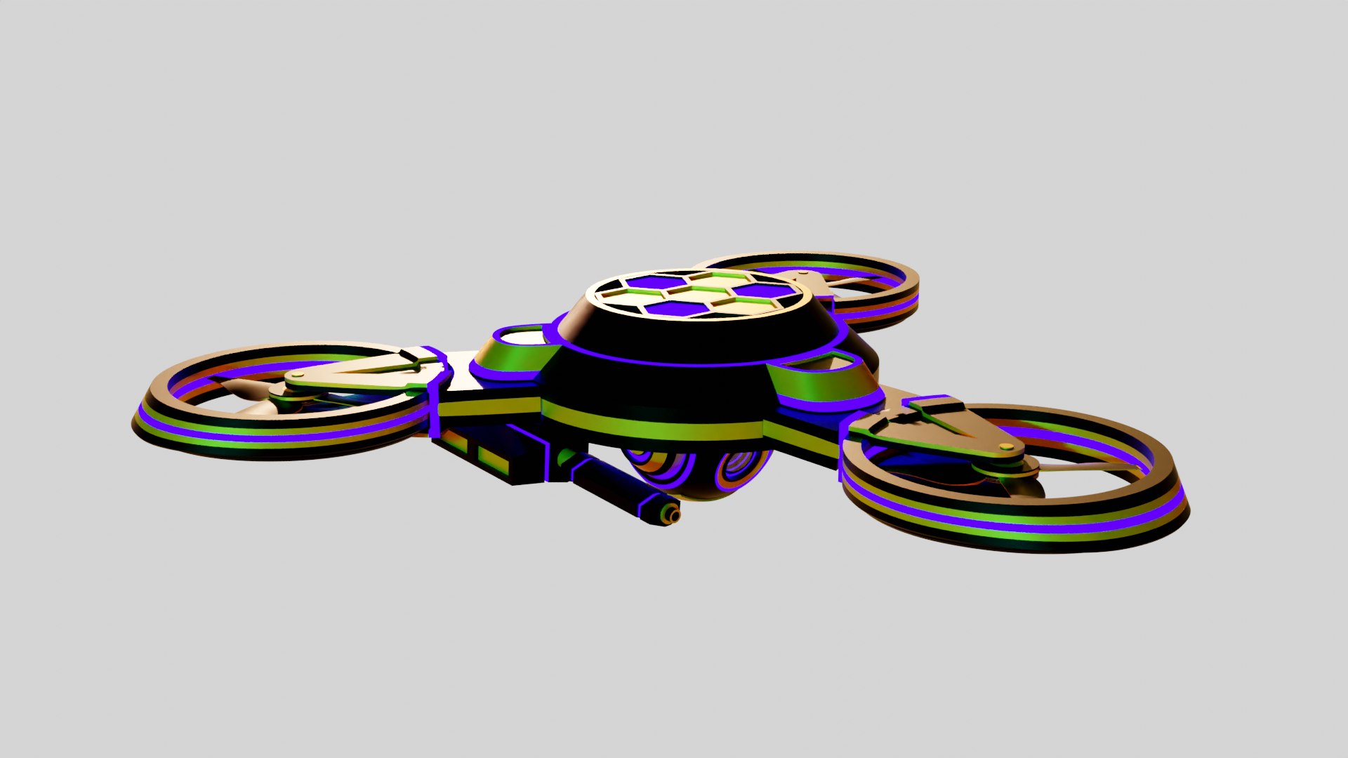 3D Tri Copter - TurboSquid 2304942