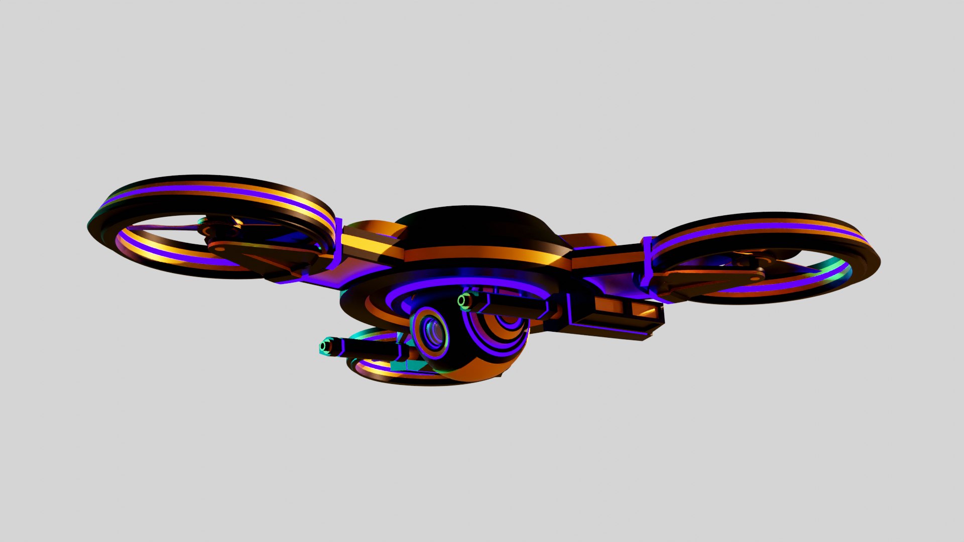 3D Tri Copter - TurboSquid 2304942