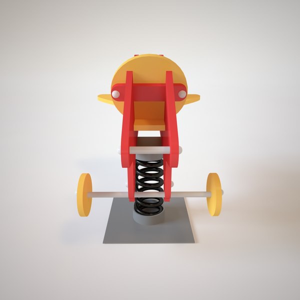 Playground spring airplane 3D model - TurboSquid 1236032