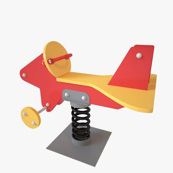 Playground spring airplane 3D model - TurboSquid 1236032