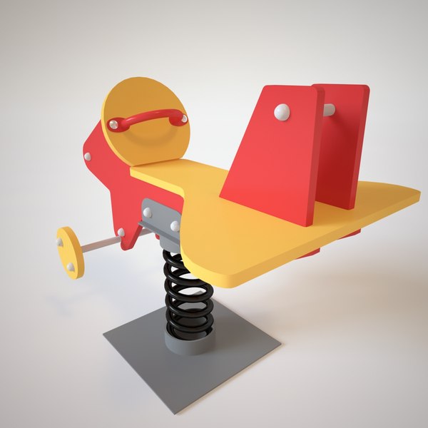 Playground spring airplane 3D model - TurboSquid 1236032