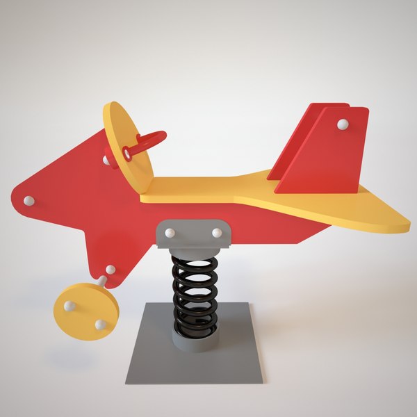 Playground spring airplane 3D model - TurboSquid 1236032