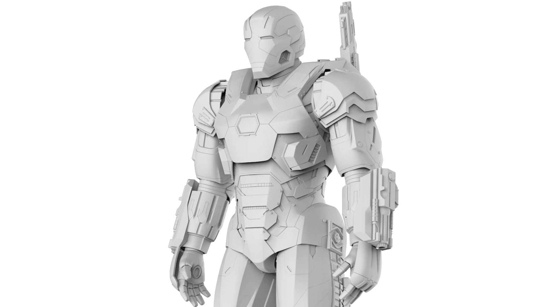 Iron Man War Machine Mark III Full Armor From Civil War 3D Print Model ...