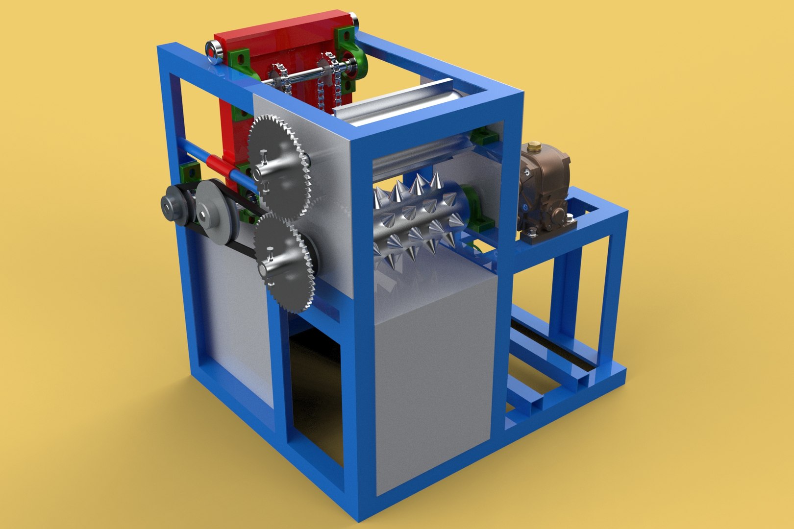 HUSK MACHINE COCONUT PEELING TOOL SHUCKER CUT REMOVAL SKIN FRUIT 3D ...