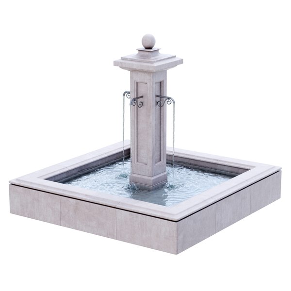 modèle 3D de Campanie - Fontaine du domaine du Luberon - TurboSquid 1901265