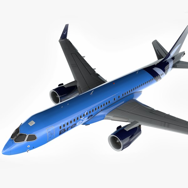 BREEZE 항공 에어버스 A220-300 L 3D 모델 - TurboSquid 2366617