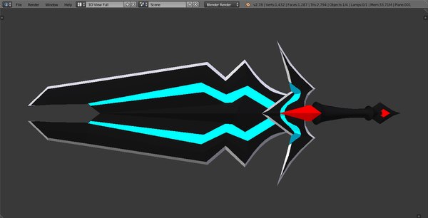 3D blaster dark sword model - TurboSquid 1223331
