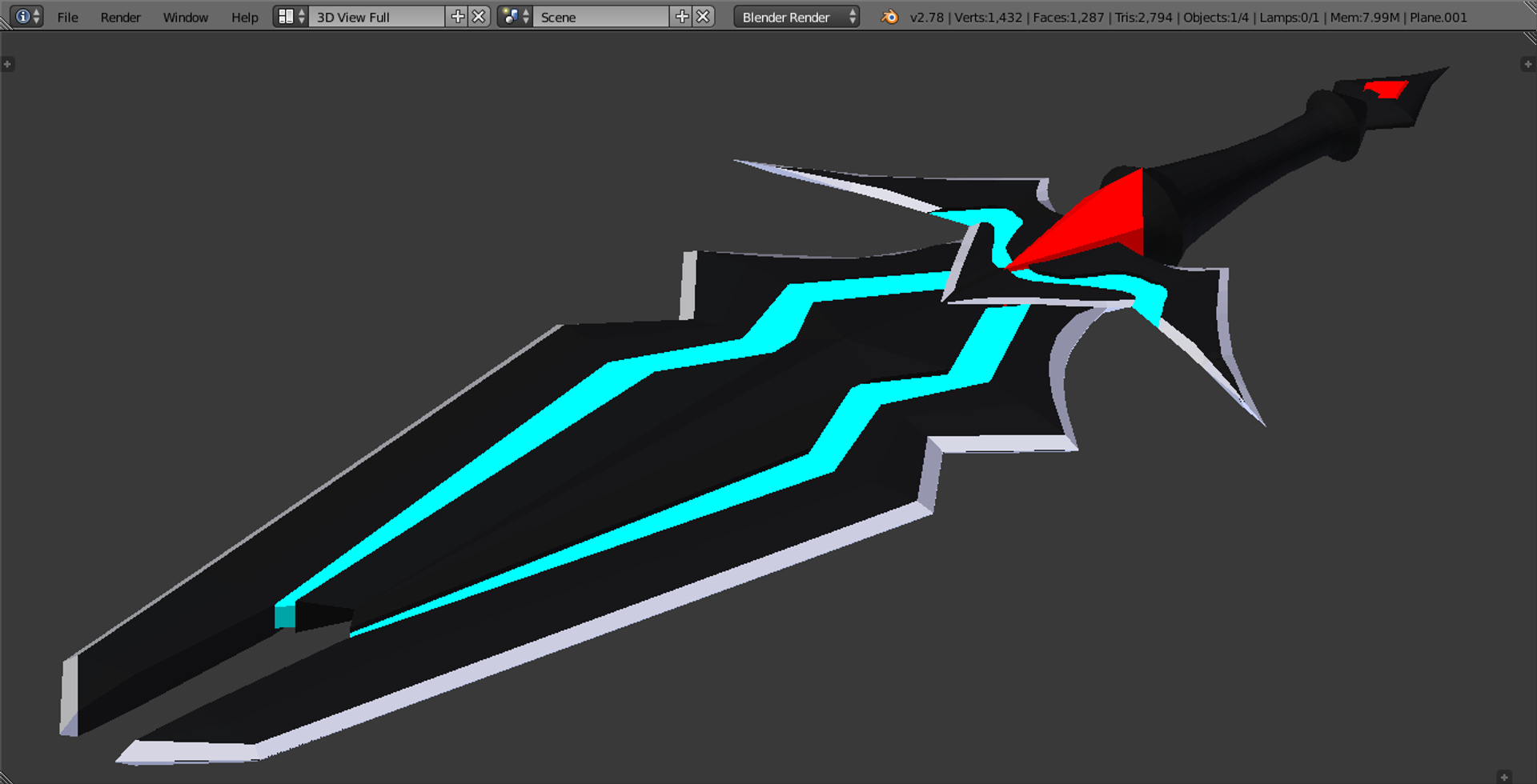 Mroczny miecz Blaster Model 3D - TurboSquid 1223331