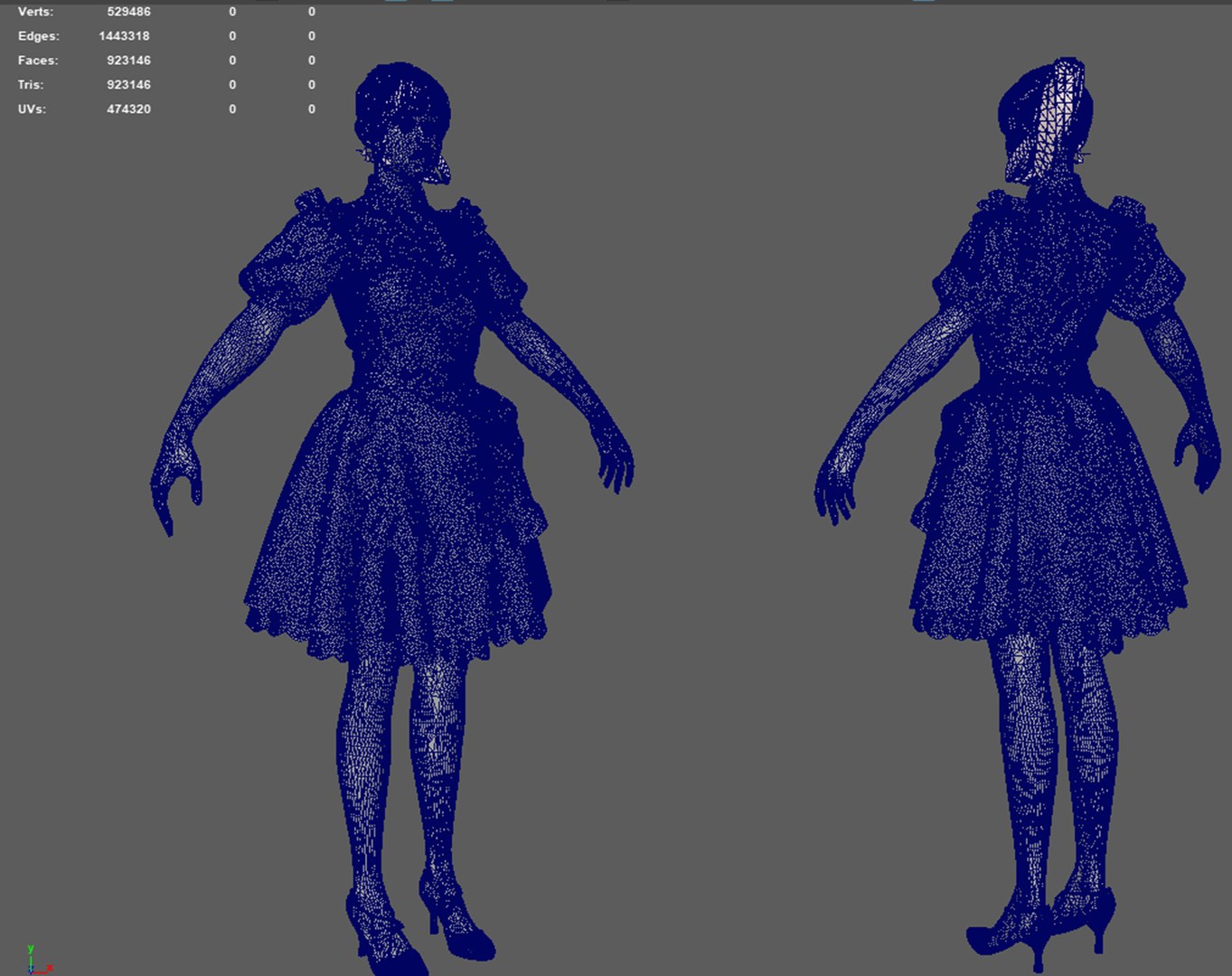 Maid Uniform Marvelous Designer Project 3D Model - TurboSquid 1758243
