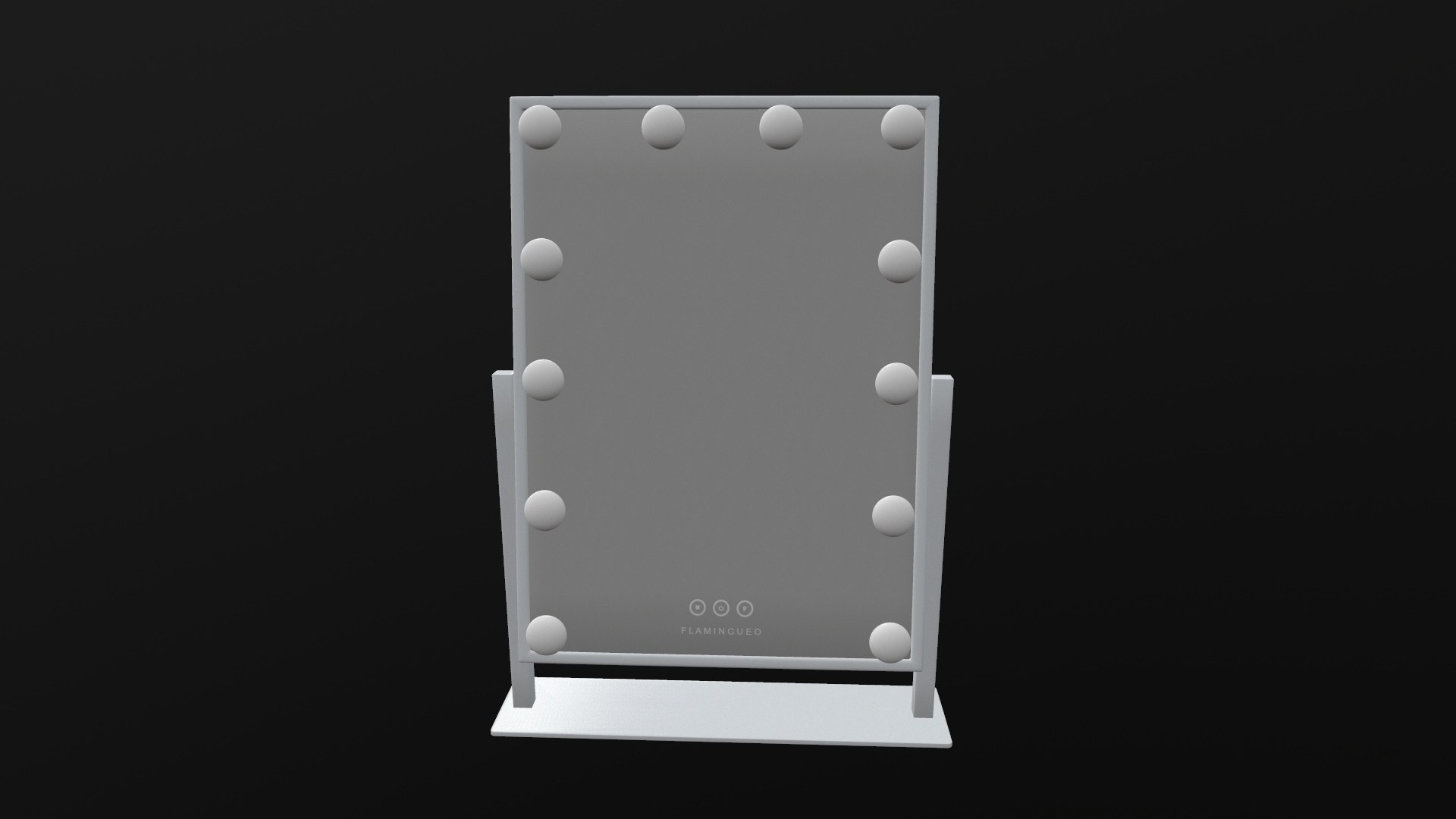 3D Mirror Studio Makeup Mirror Model - TurboSquid 1946537