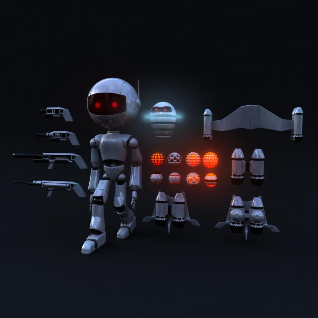3D robot rigged - TurboSquid 1247273