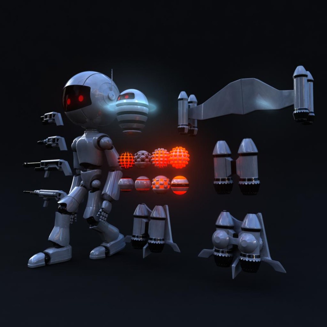 3D robot rigged - TurboSquid 1247273