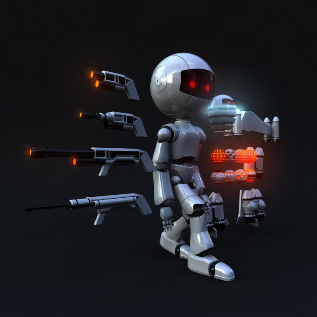 3D robot rigged - TurboSquid 1247273
