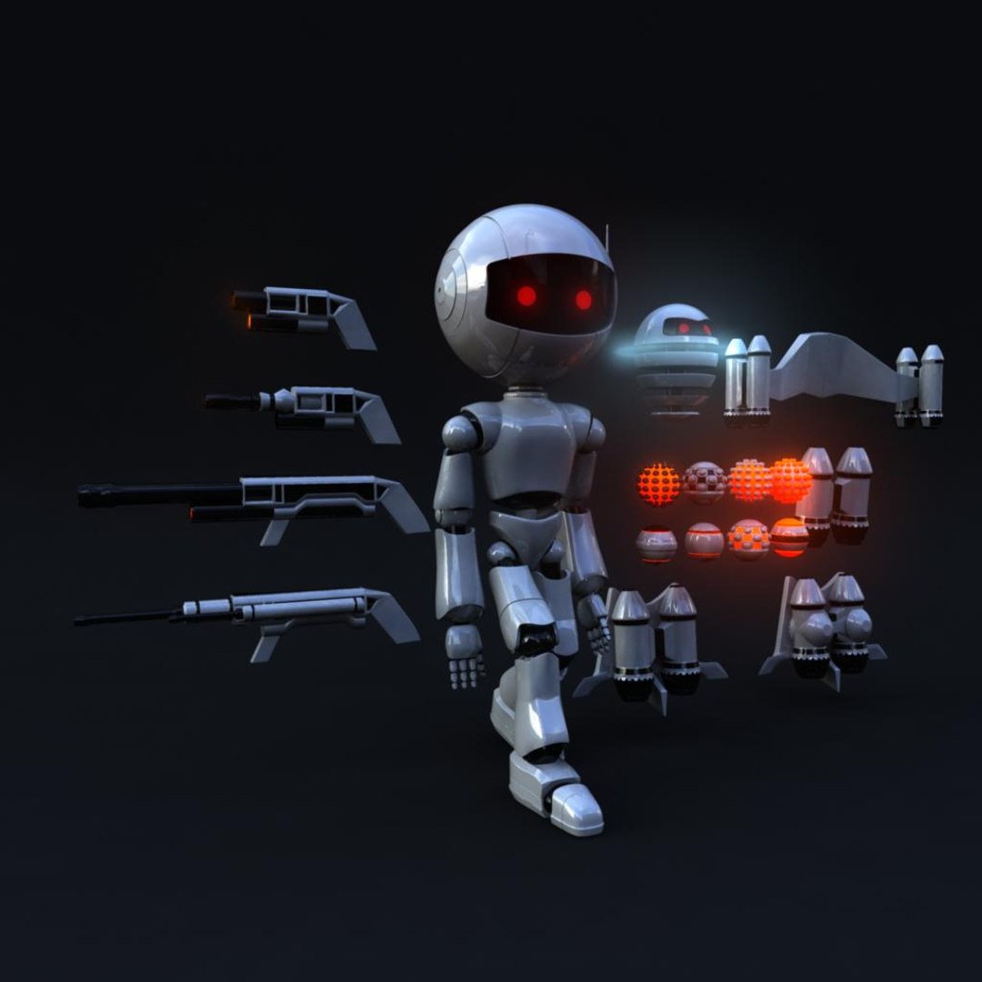 3D robot rigged - TurboSquid 1247273