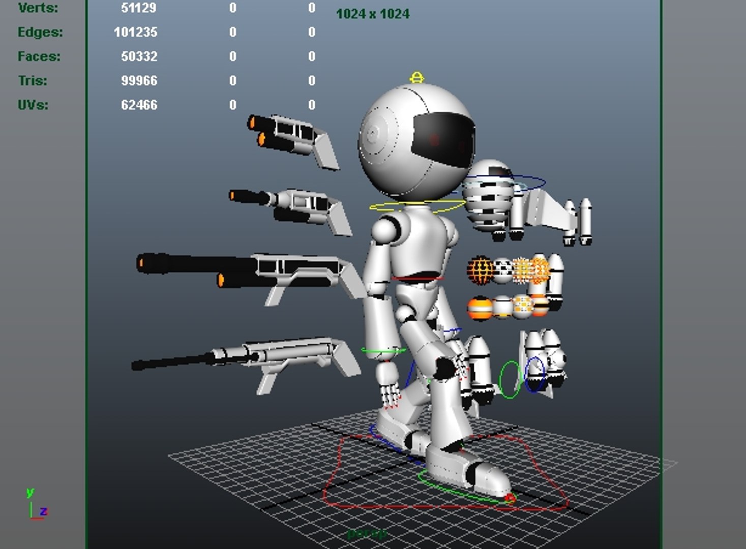 3D robot rigged - TurboSquid 1247273