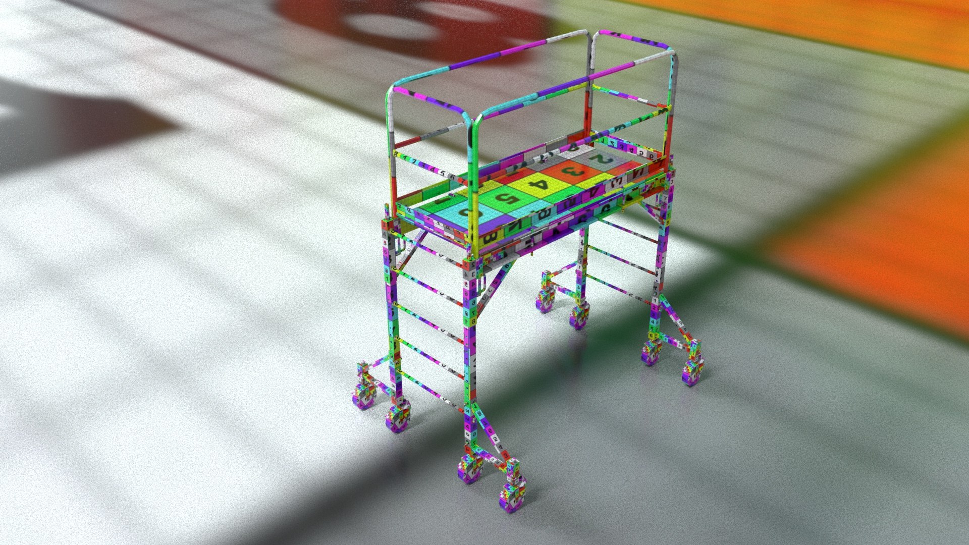 3D Laos Game Scaffold - TurboSquid 2234258