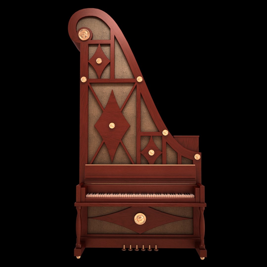 3ds Max Giraffe Piano