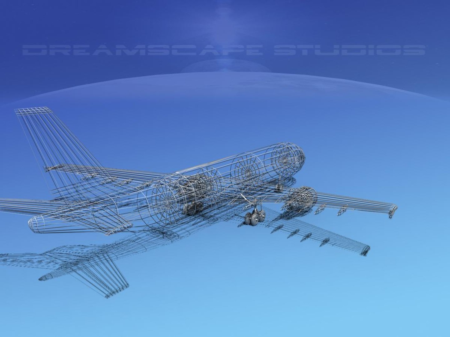 3d Model Of Airline Airbus A300 Air
