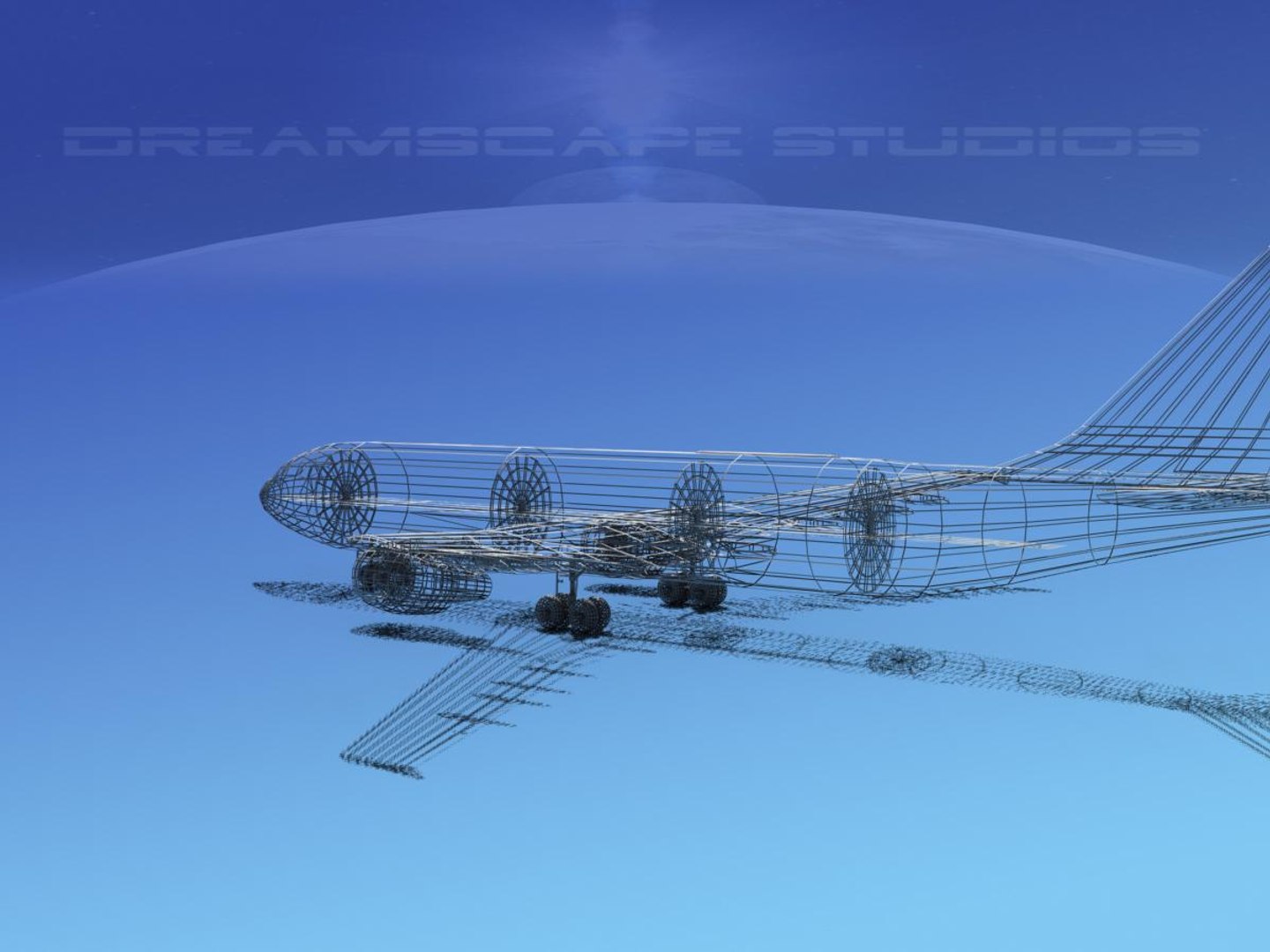 3d Model Of Airline Airbus A300 Air