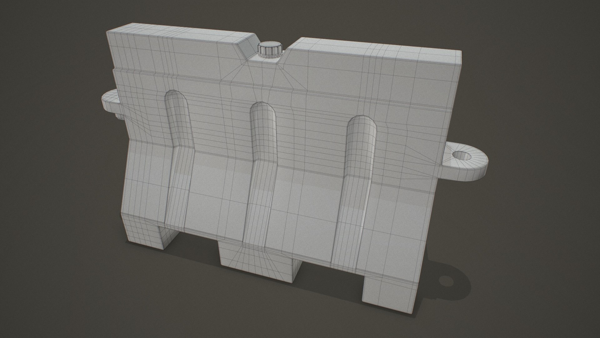 Portable traffic barrier 3D model - TurboSquid 1648800