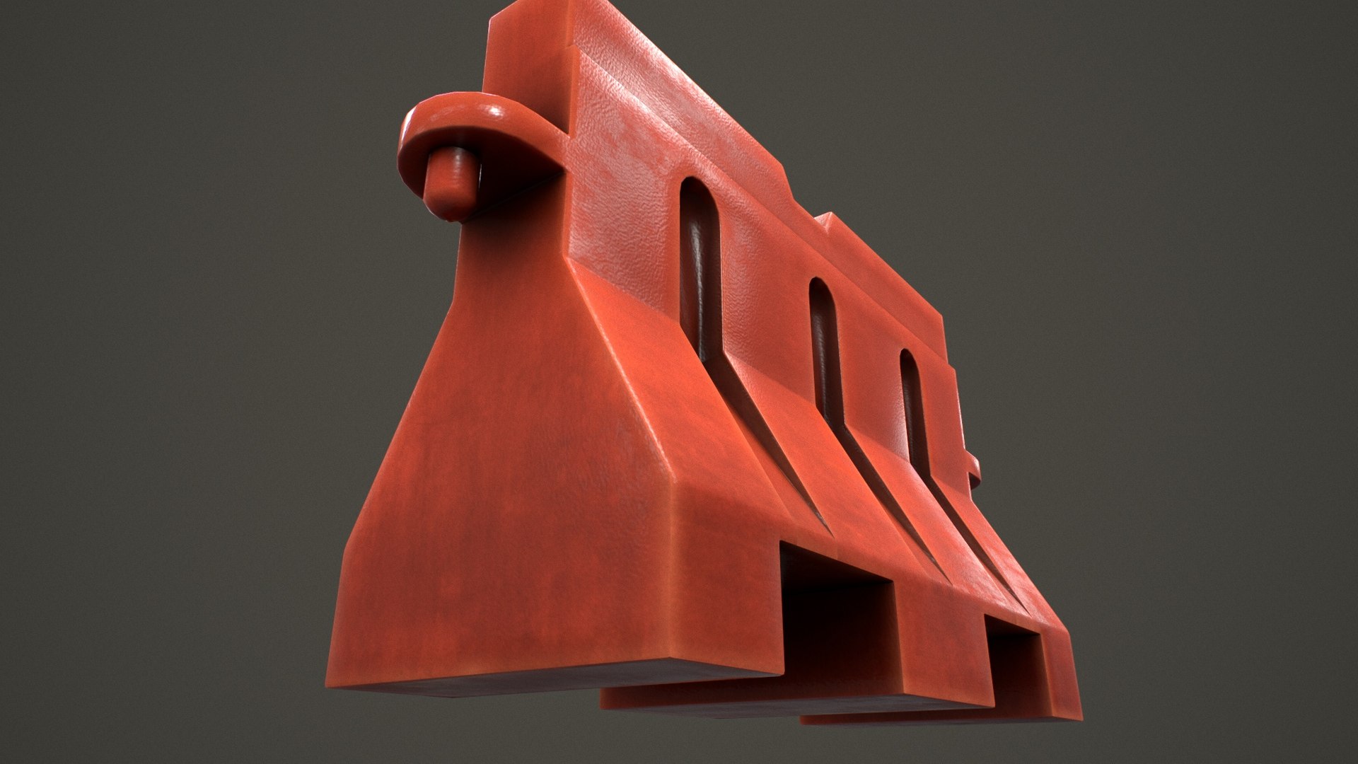 Portable traffic barrier 3D model - TurboSquid 1648800