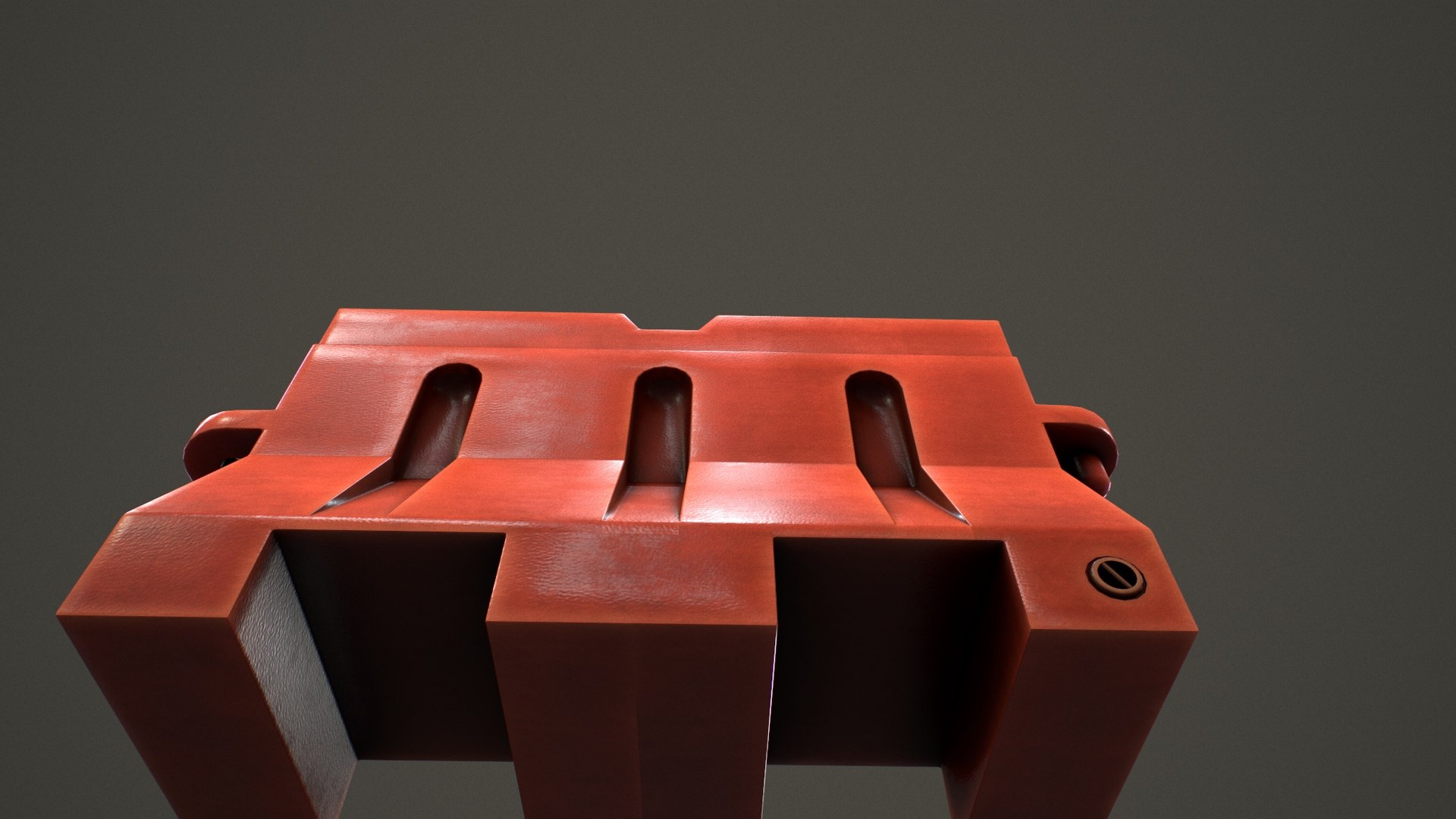 Portable traffic barrier 3D model - TurboSquid 1648800
