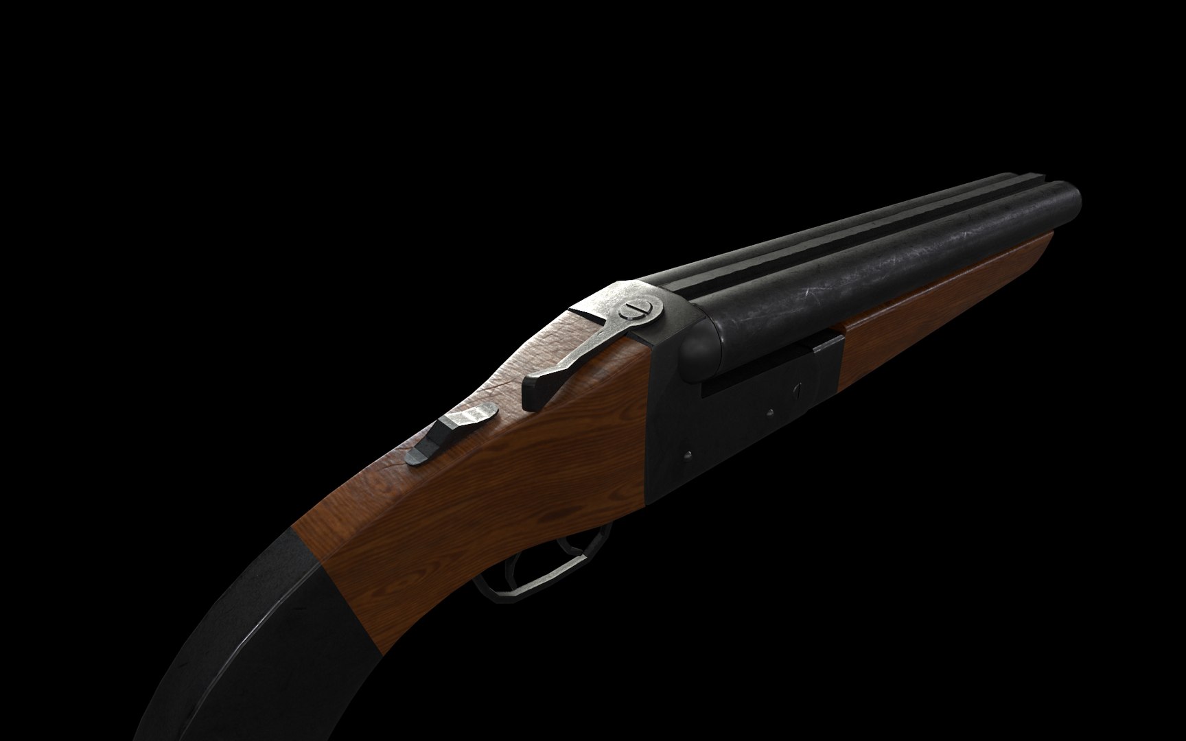 3D Sawed Shotgun Model - TurboSquid 1157991