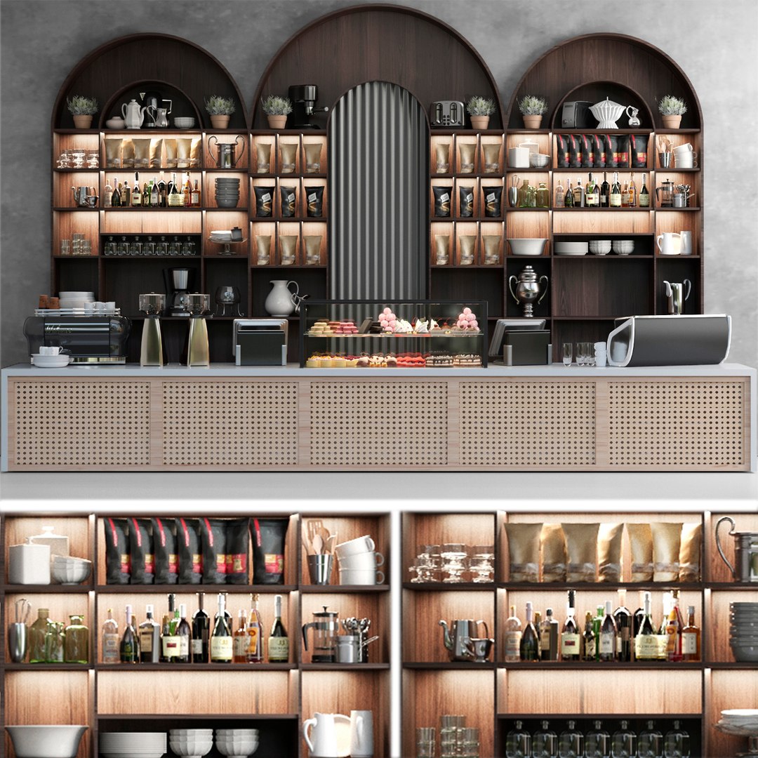 Cafes coffee restaurants 3D model - TurboSquid 1712672