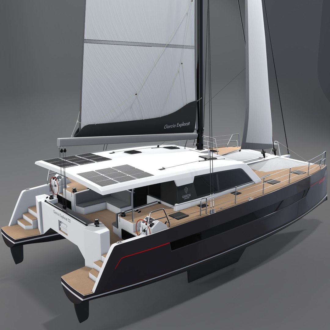 Garcia Explocat 52 3D Catamaran Model - TurboSquid 2139538