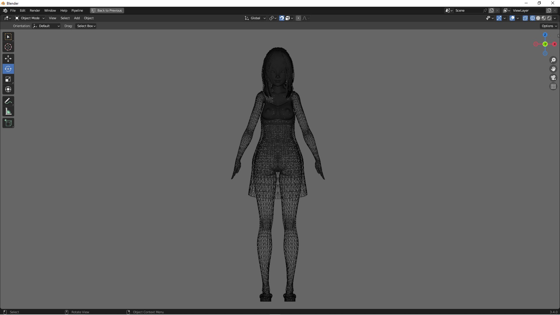 Casual Clothing 0001 - Realistic Female Character - Blender Eevee 3D ...