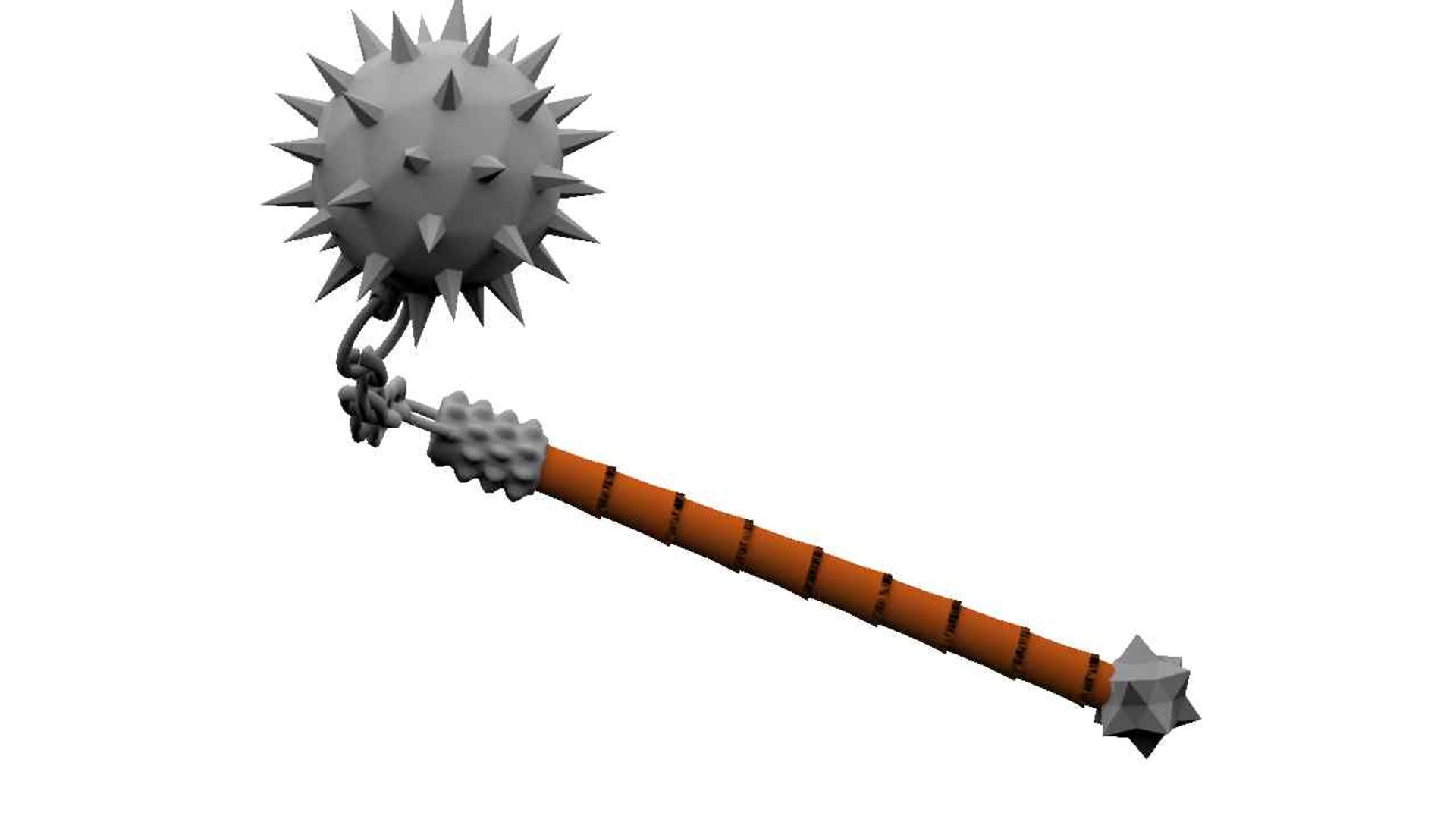 Spiked Ball Mace 3ds