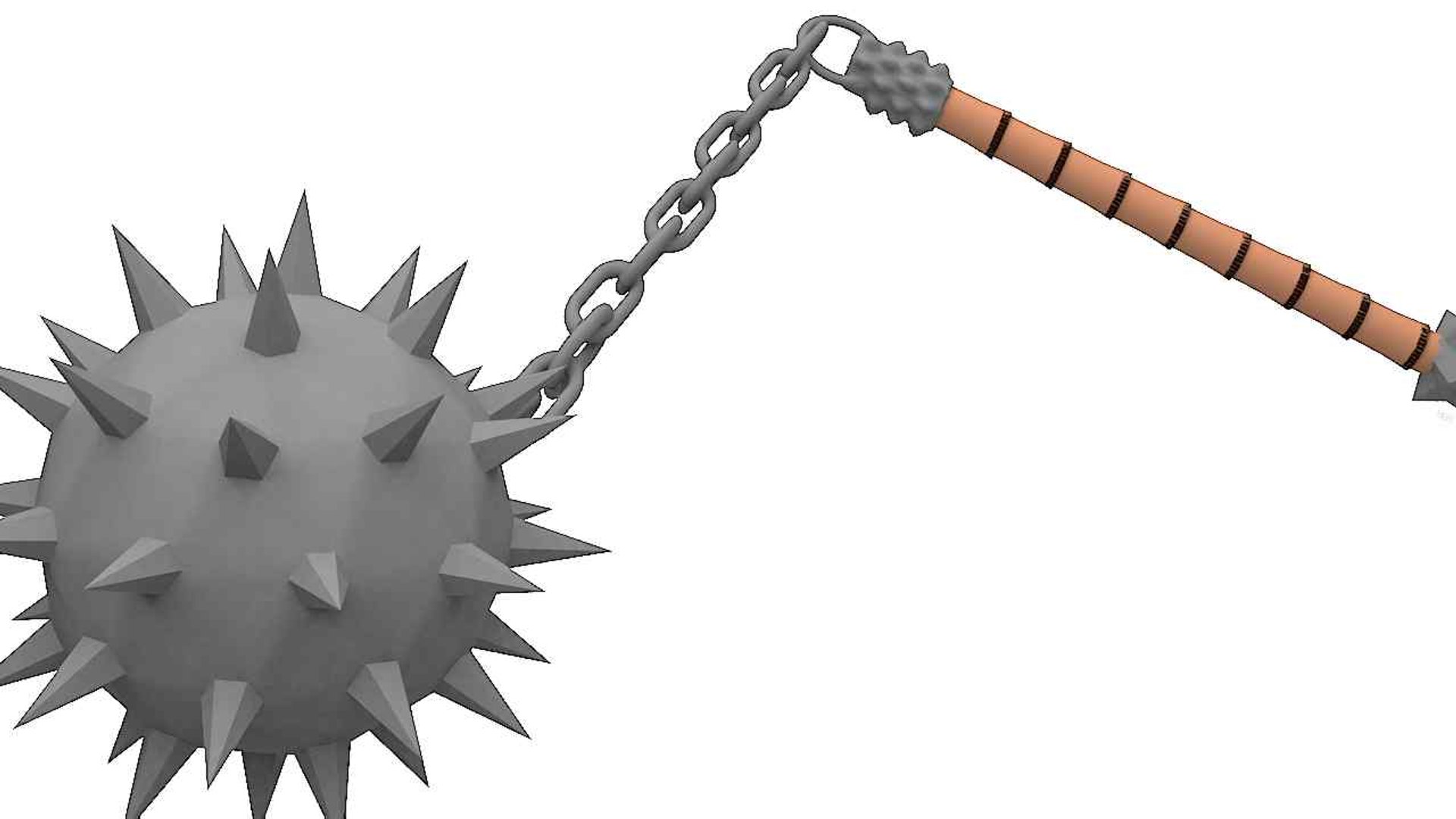 Spiked Ball Mace 3ds
