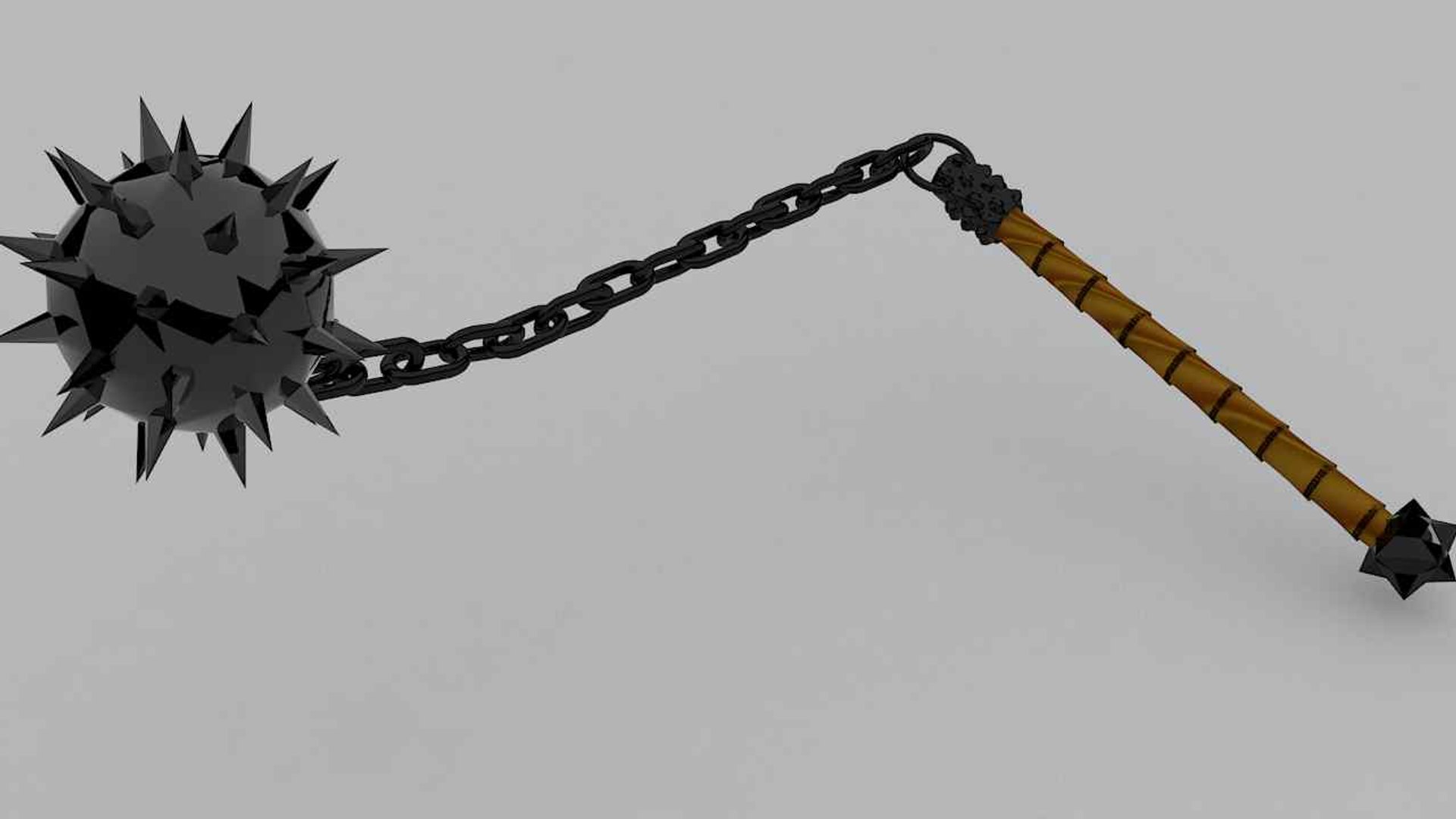 Spiked Ball Mace 3ds