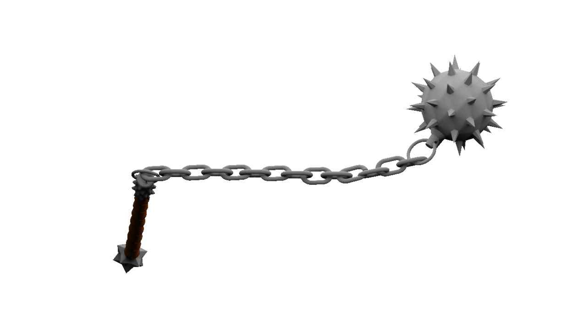 Spiked Ball Mace 3ds