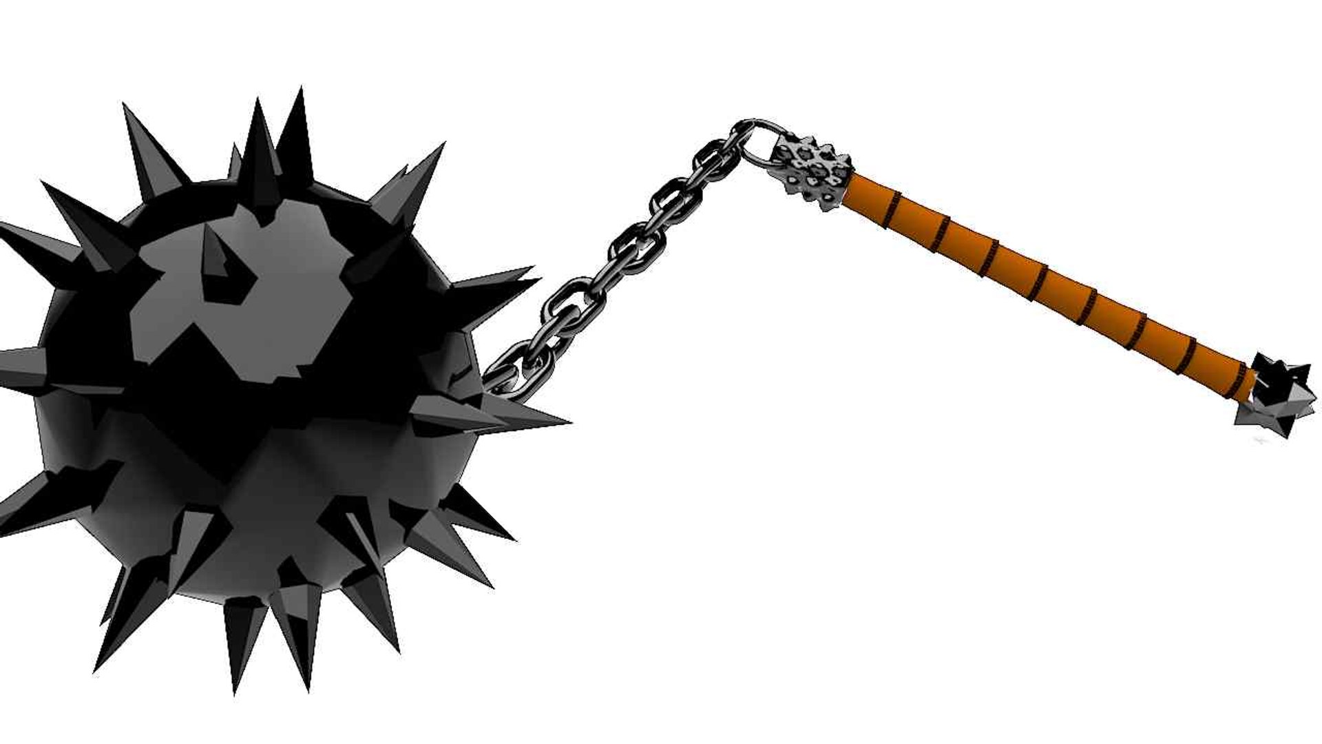 Spiked Ball Mace 3ds