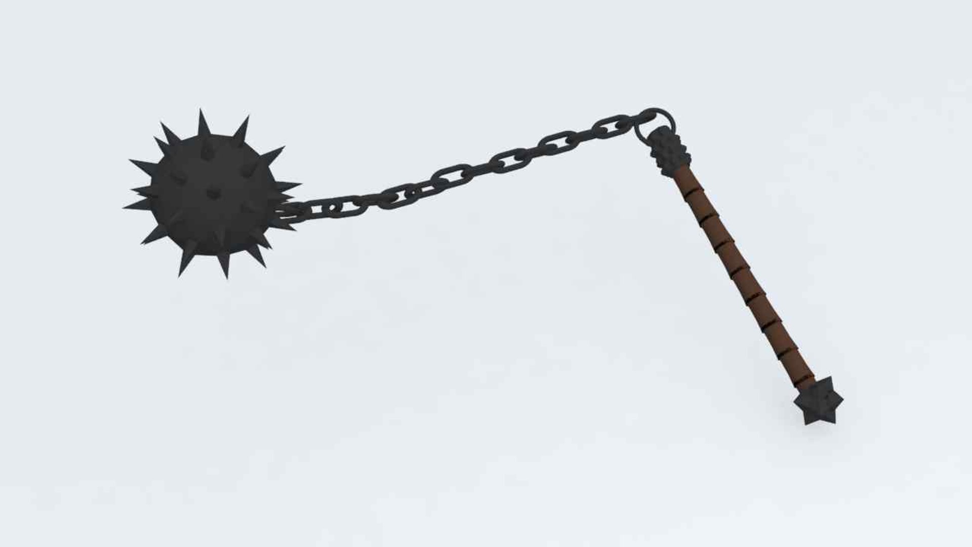 Spiked Ball Mace 3ds