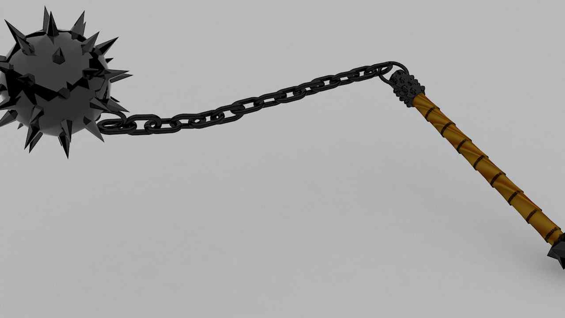 Spiked Ball Mace 3ds