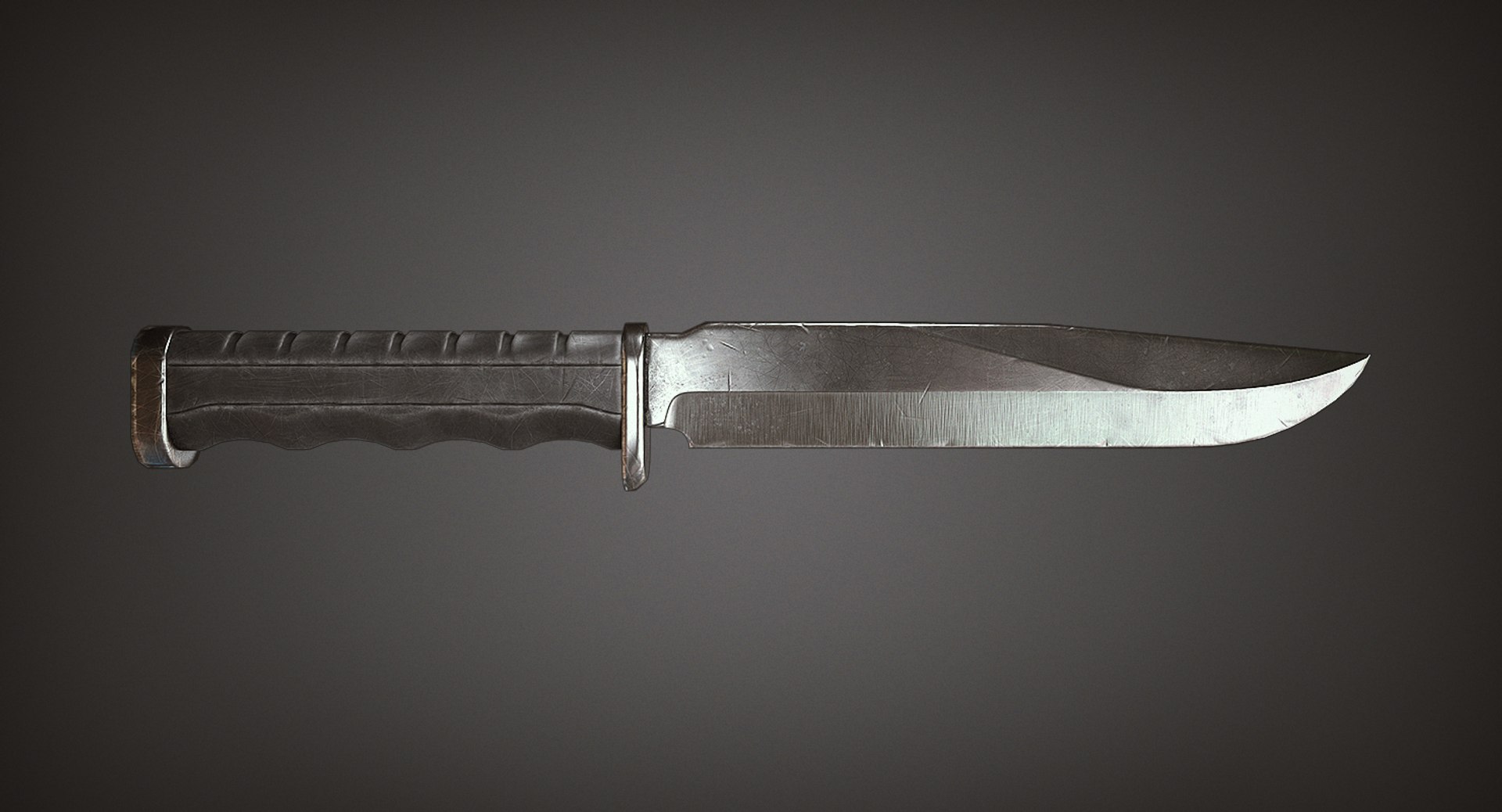 3d model realistic knife ready pbr