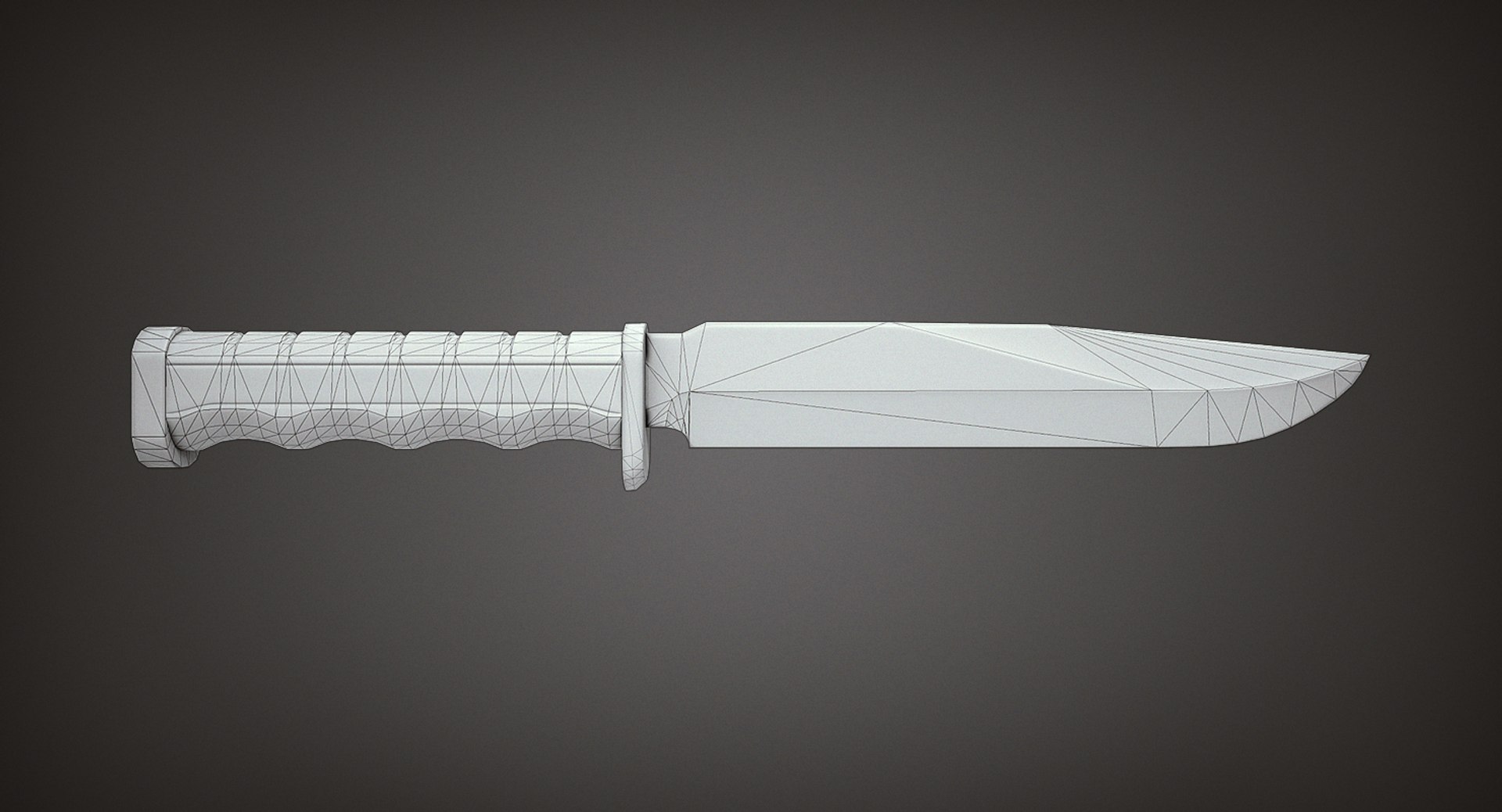3d model realistic knife ready pbr