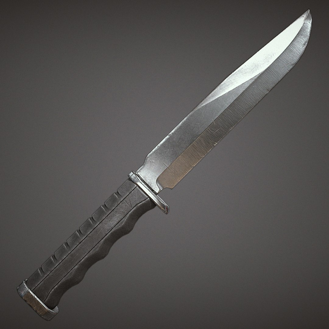 3d model realistic knife ready pbr