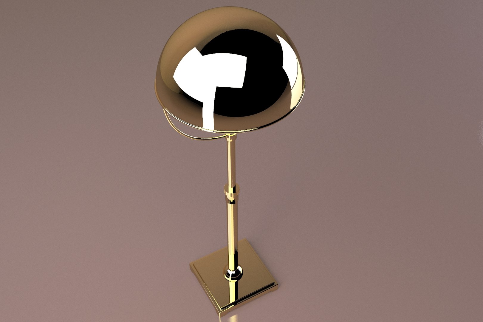 Free Table Lamp Hemisphere 3d Model