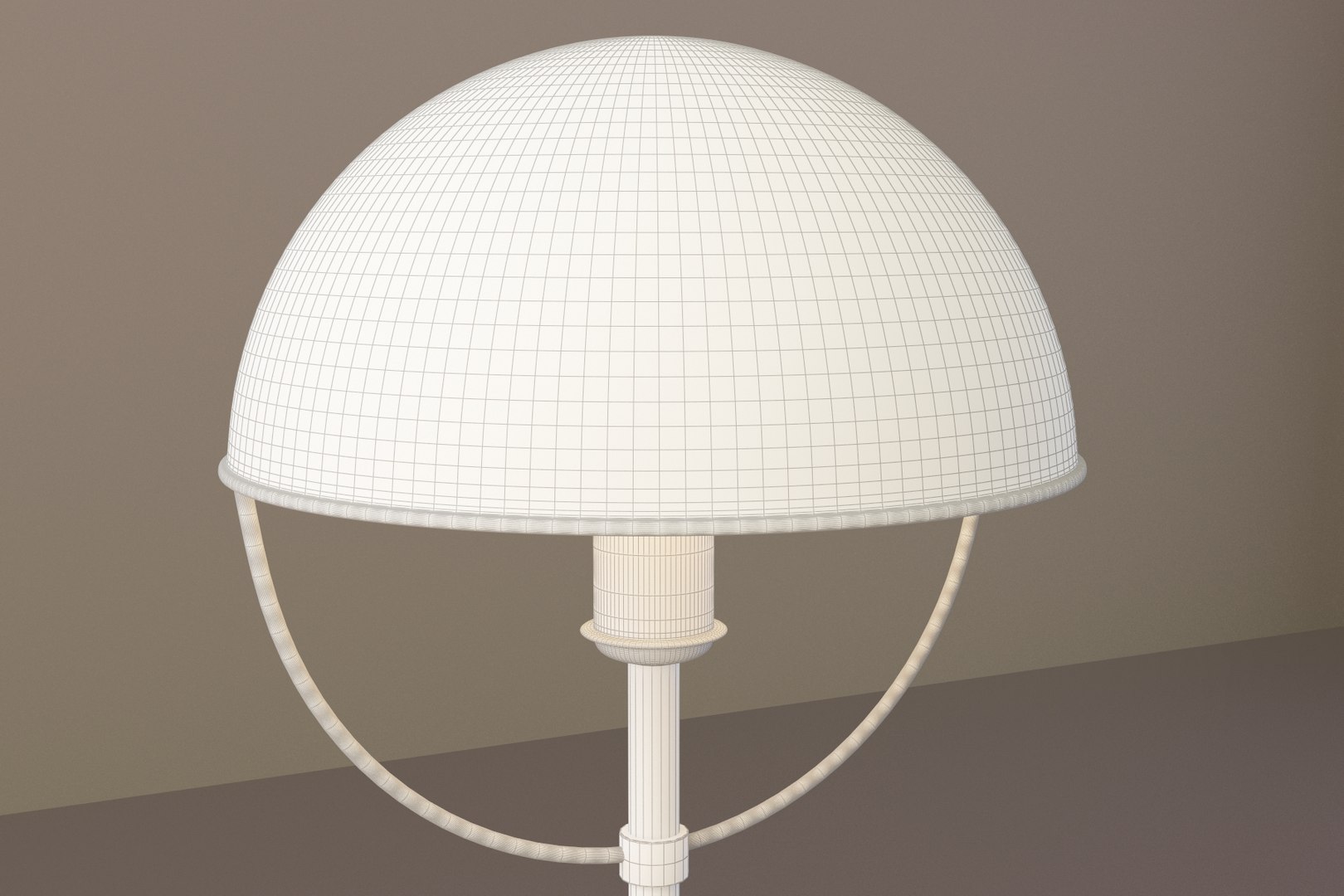 Free Table Lamp Hemisphere 3d Model