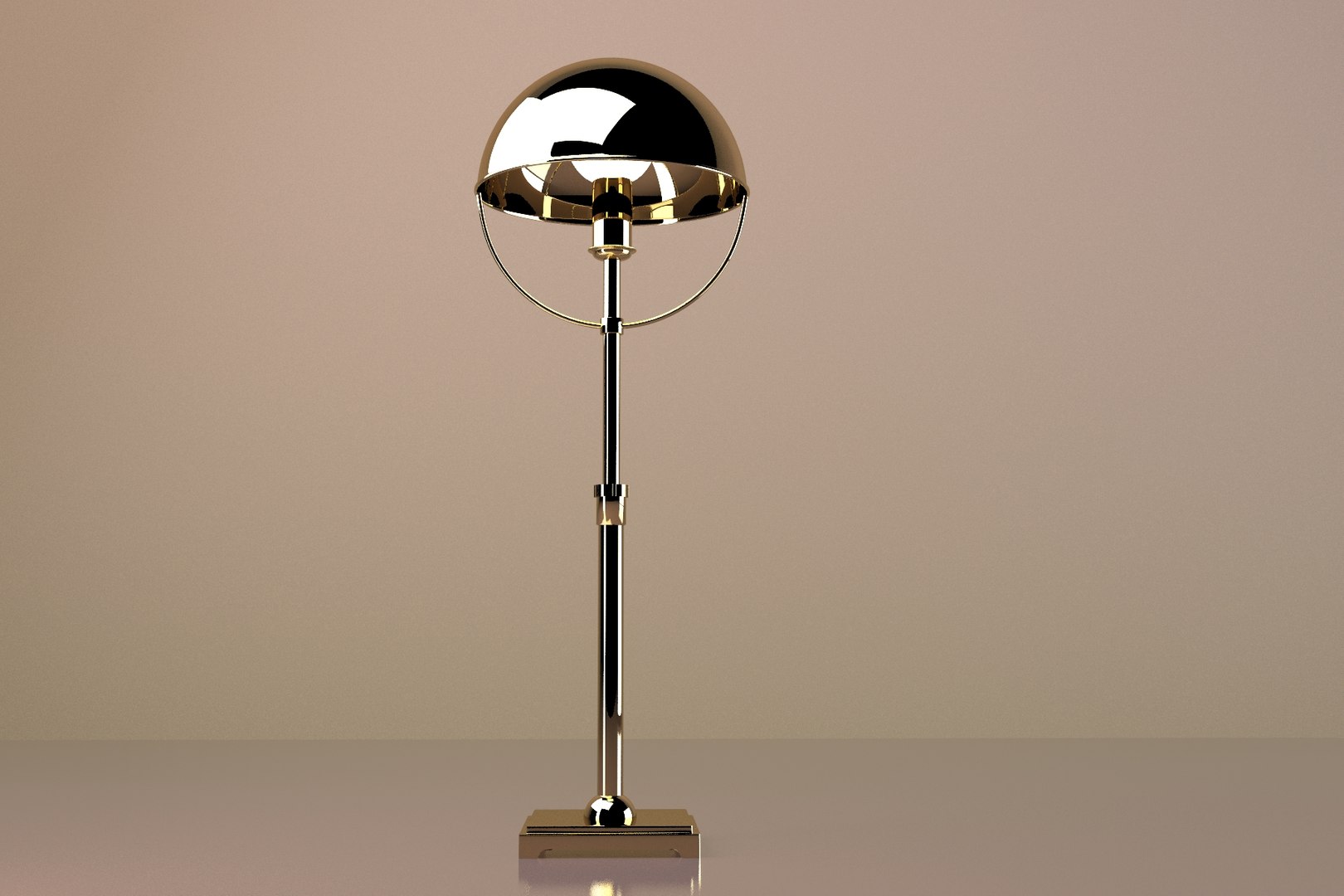 Free Table Lamp Hemisphere 3d Model