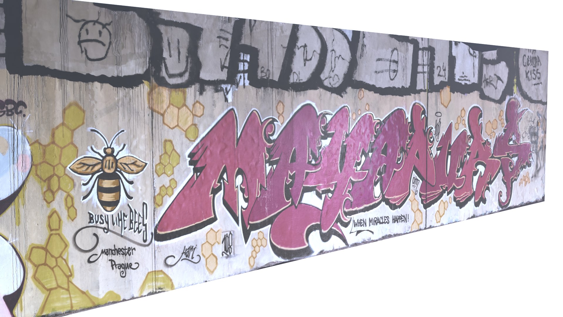 3D Graffiti Wall II - TurboSquid 2230454