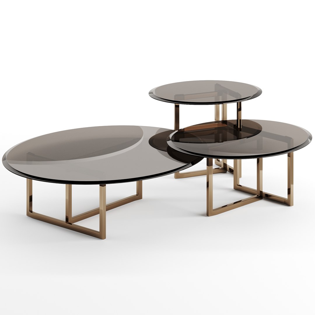 3D Model Fendi Casa Ford Glass Table - TurboSquid 1891348